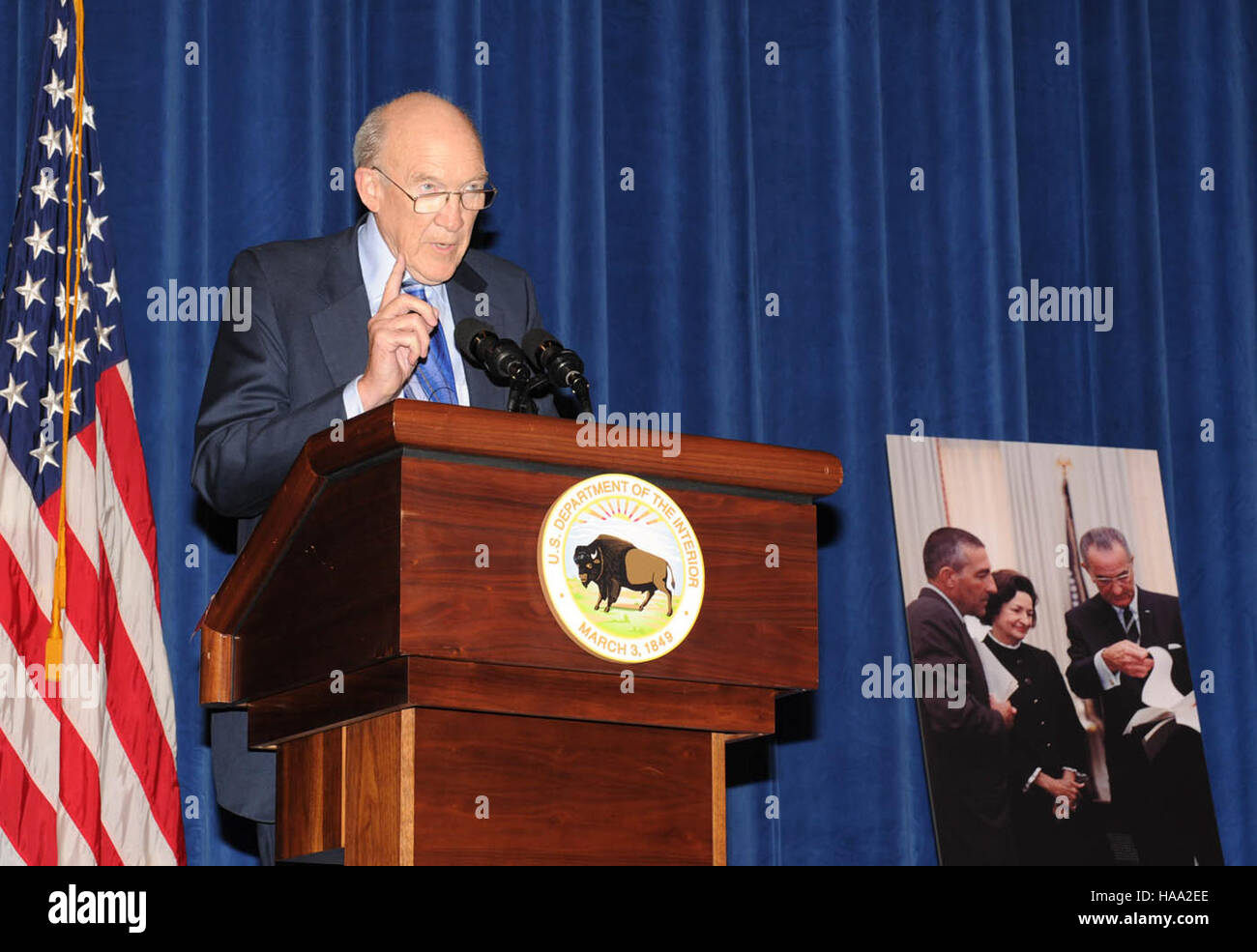 A ceremony dedicating the Stewart Lee Udall Interior Building, named ...