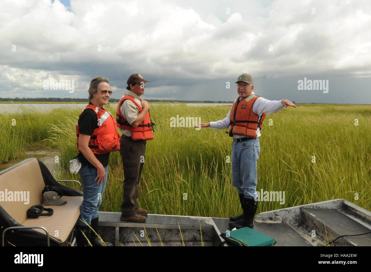 A marsh restoration project highlighted during National Public Lands ...