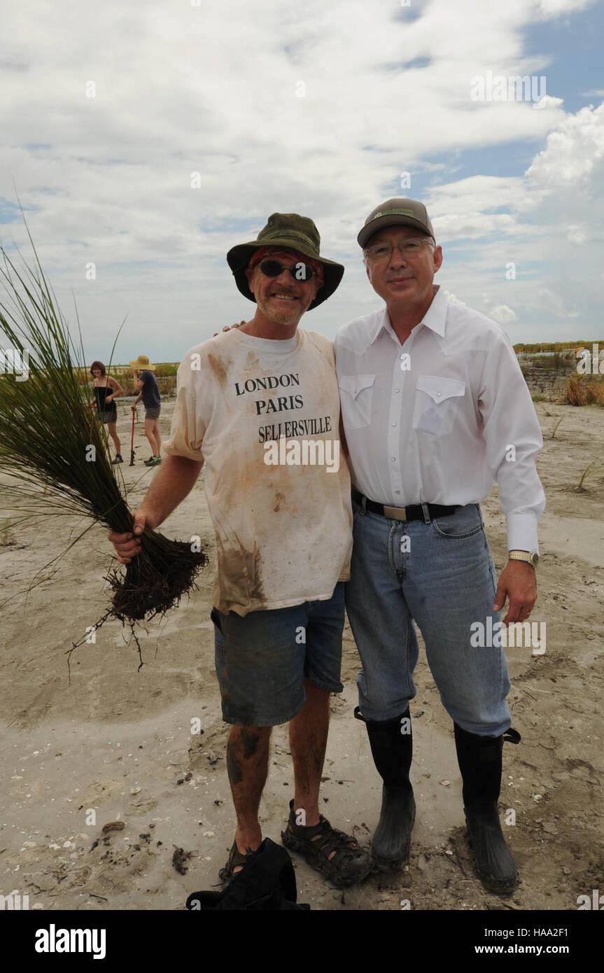The National Public Lands Day Marsh Restoration Project involves ...