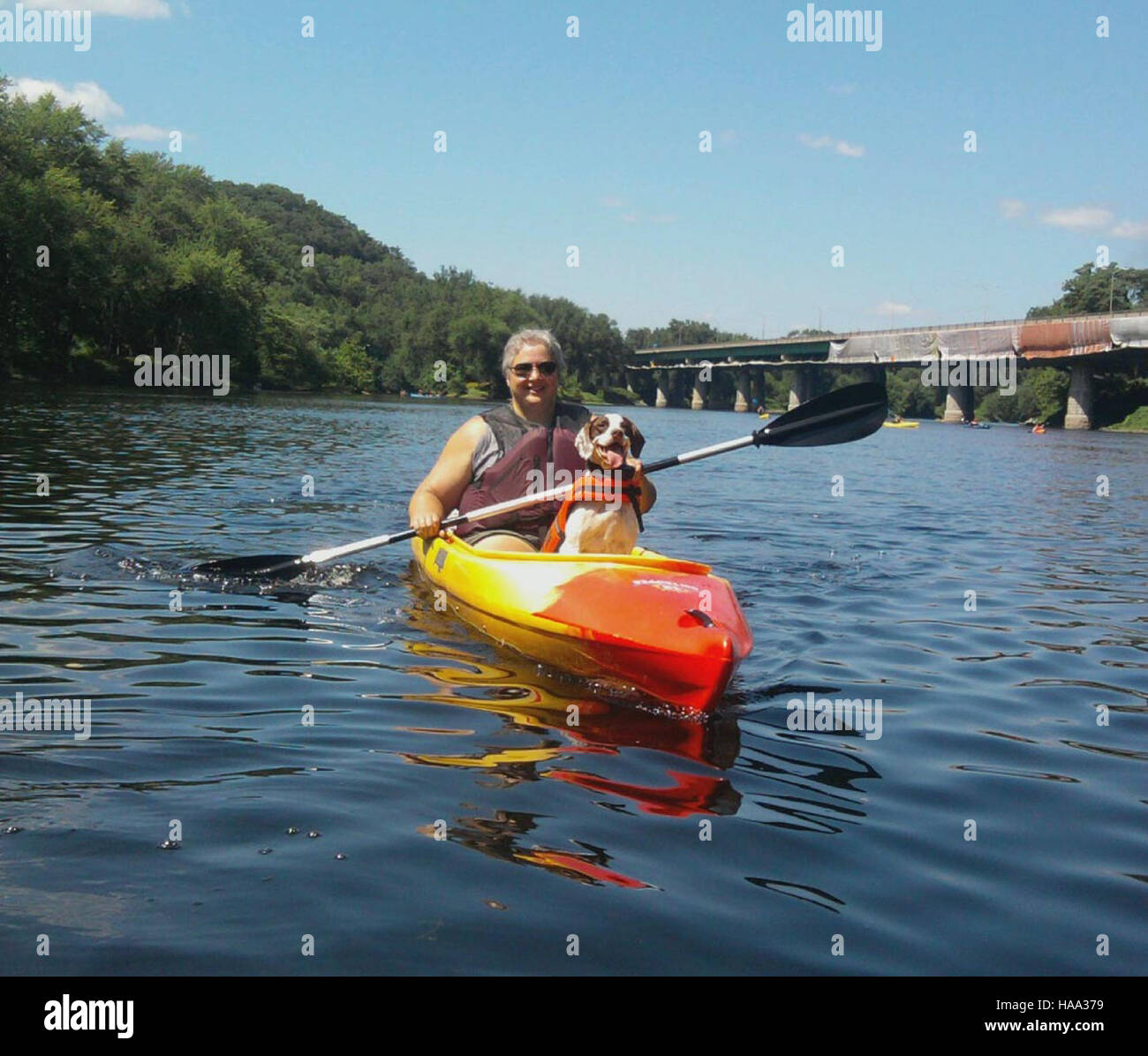 Canoeing through the Delaware Water Gap National Recreation Area ...