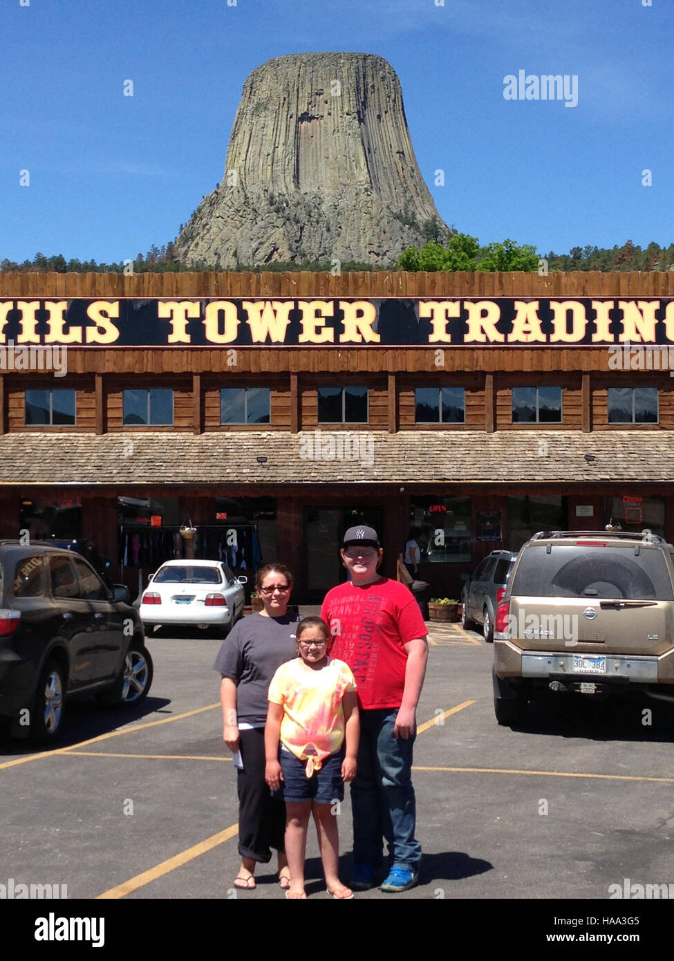 Devils Tower National Monument in Wyoming stands as a majestic ...