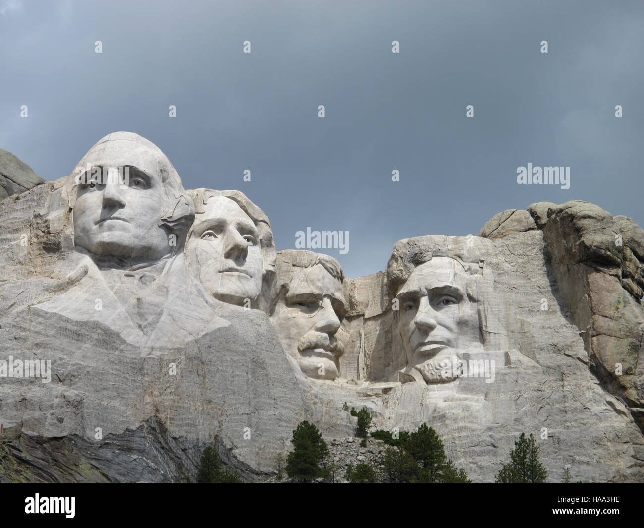 A 2013 view of Mount Rushmore National Memorial during the South Dakota ...