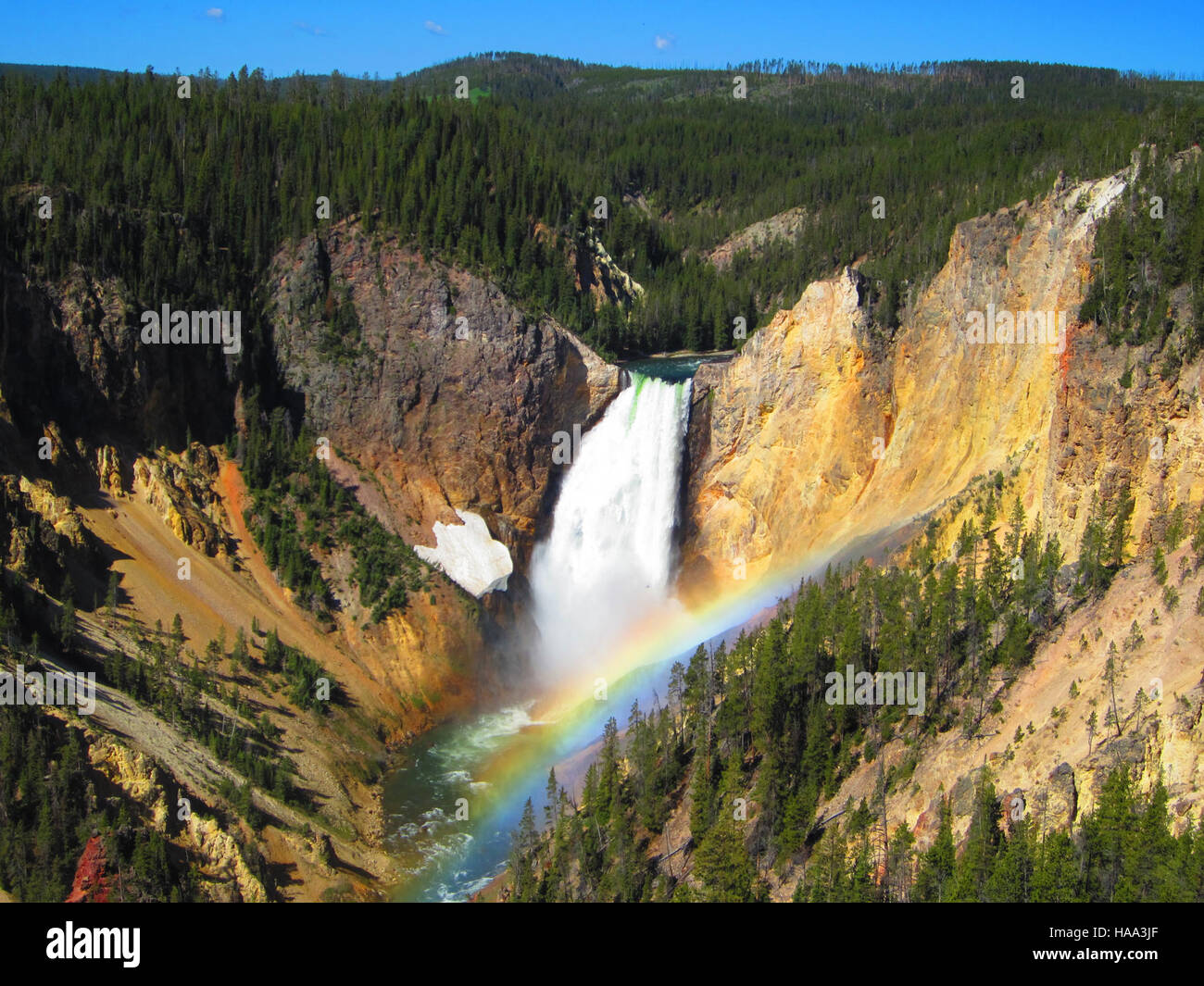 Lower Falls in Yellowstone National Park is one of the most iconic and ...