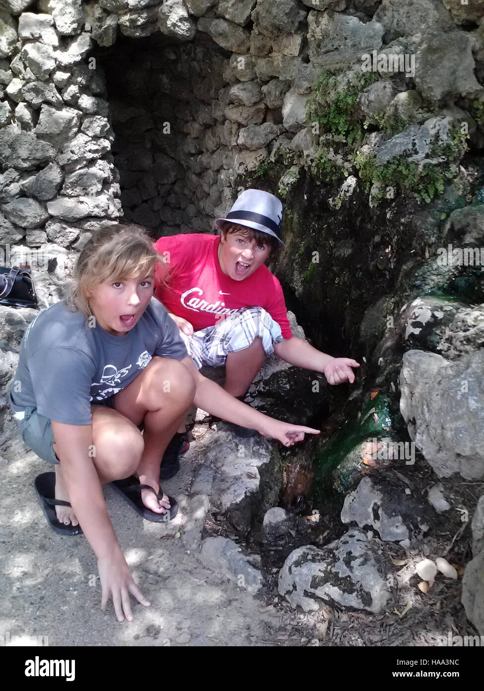 A striking image of dramatic pointing formations in a national park ...