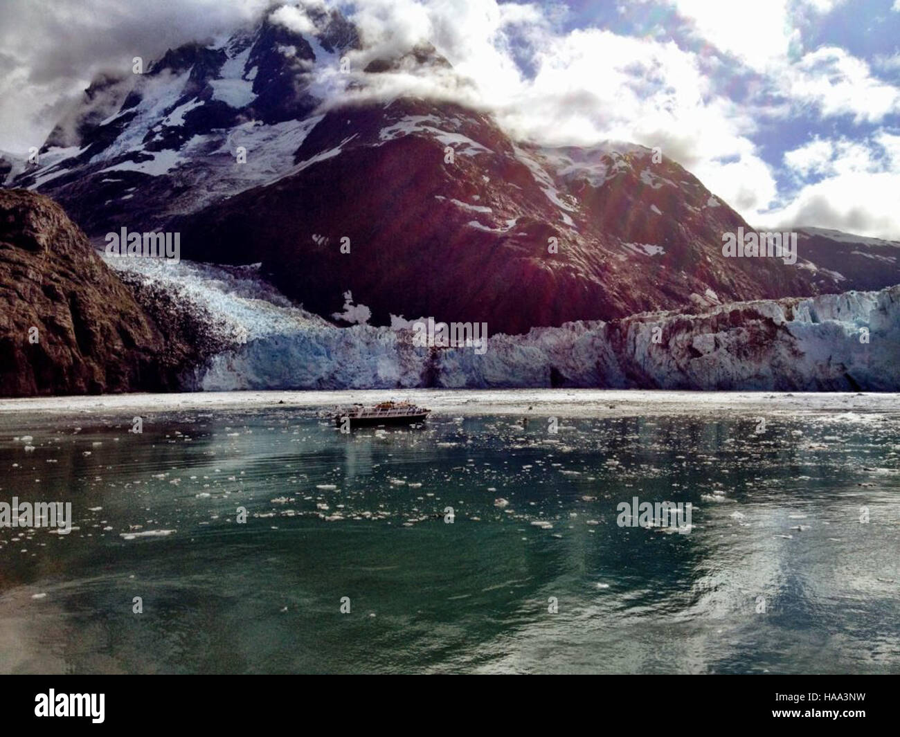 The image shows a perspective view in a national park where the natural ...