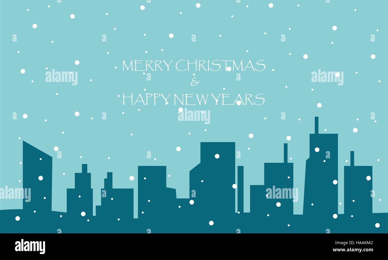 Scenery city happy new Stock Vector Images - Alamy