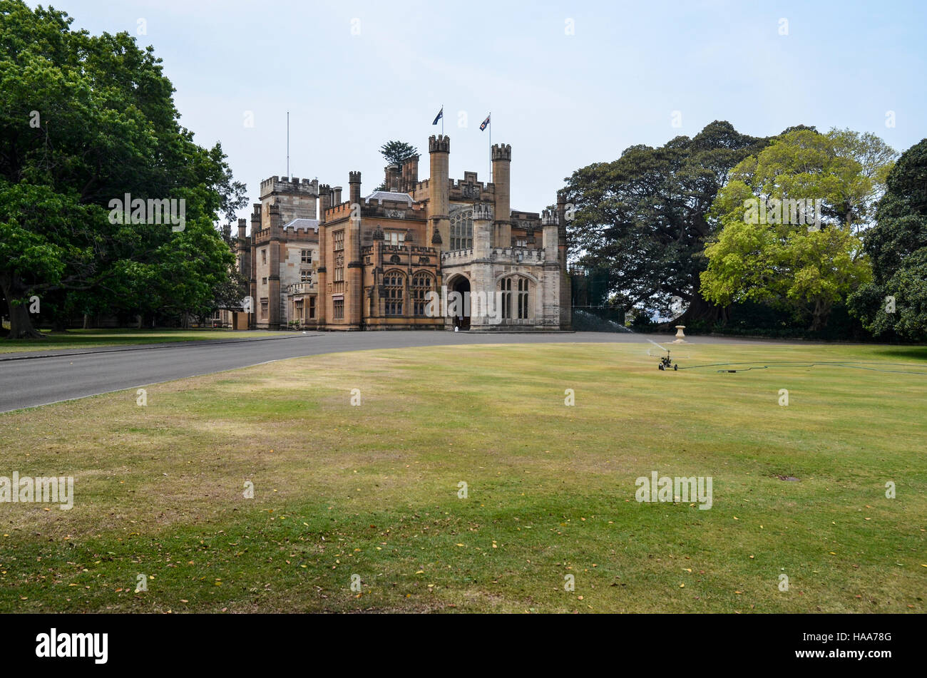 exterior of Goverment House in Sydney nsw new south wales australia ...