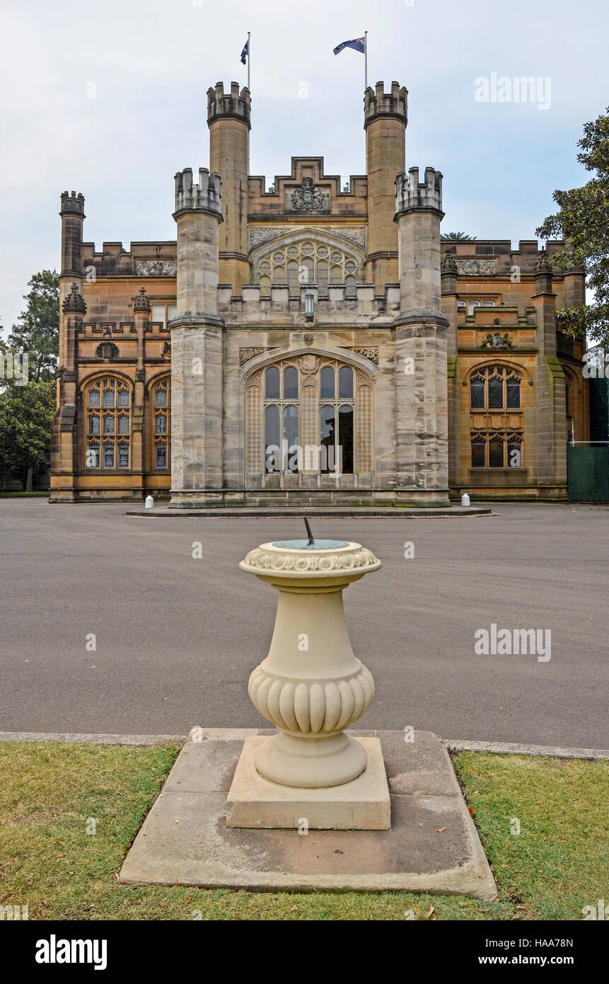 exterior of Goverment House in Sydney nsw new south wales australia ...