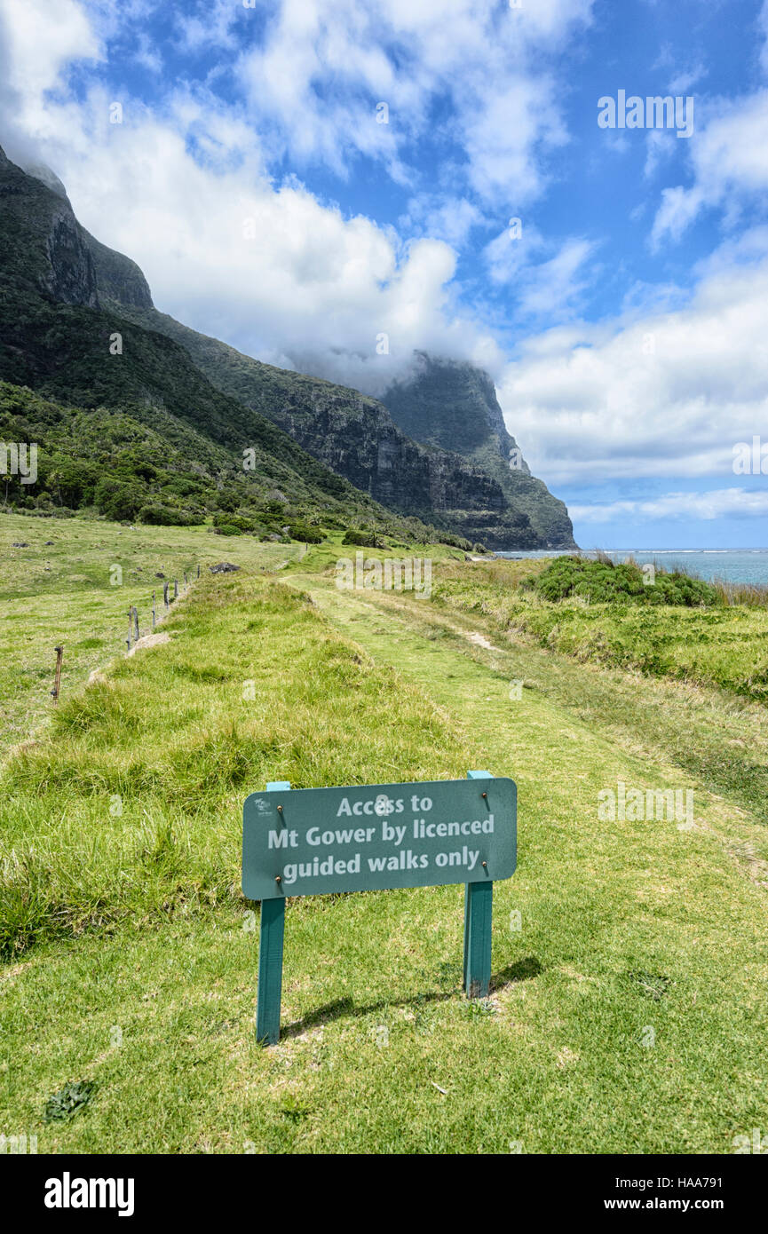 The arduous and steep hike to Mt Gower takes 9 hours return. Lord Howe ...