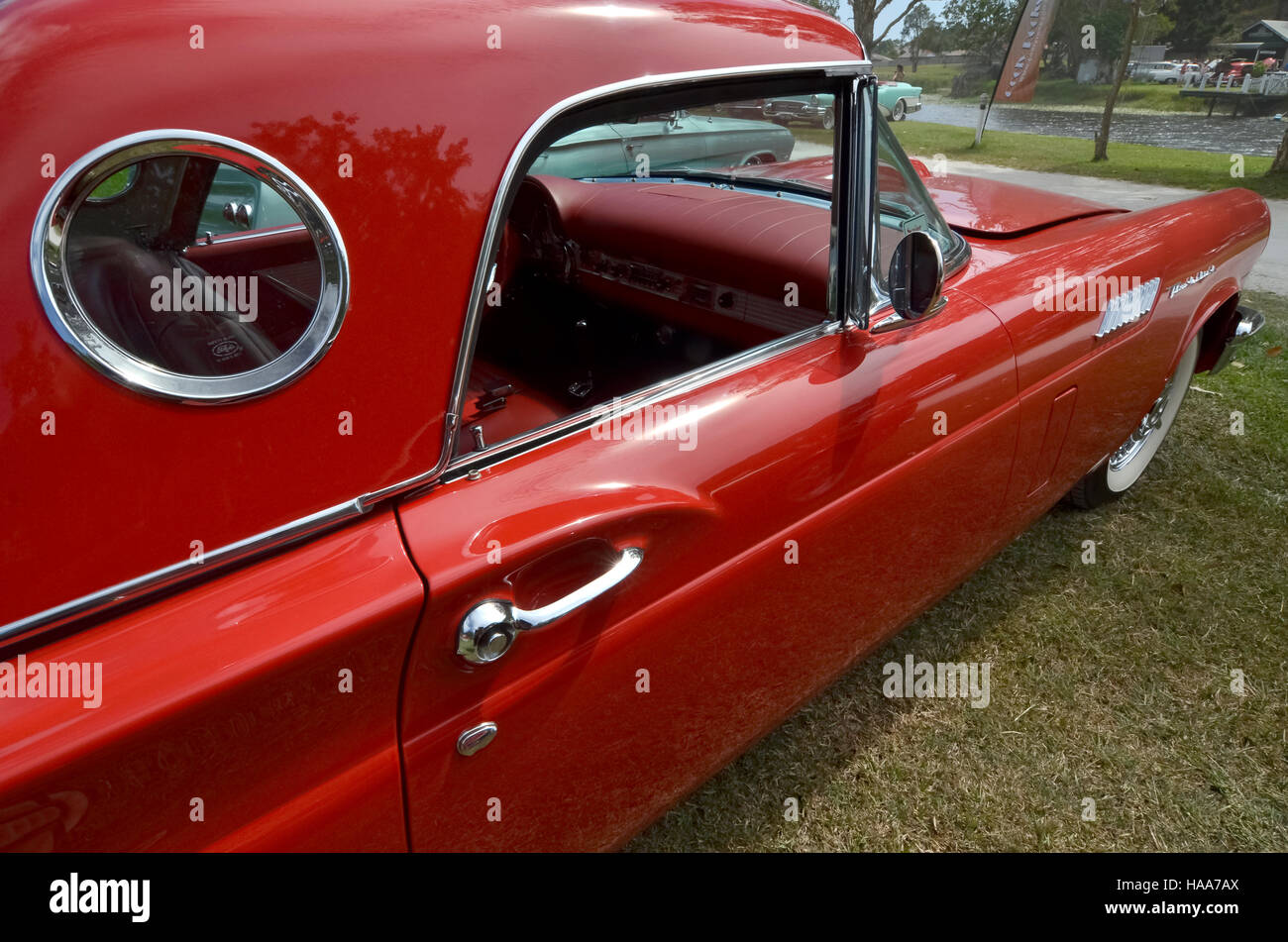 Red 1950s ford thunderbird hi-res stock photography and images - Alamy