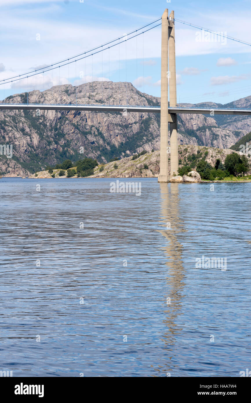 Bridge in fjord lysefjord hi-res stock photography and images - Alamy