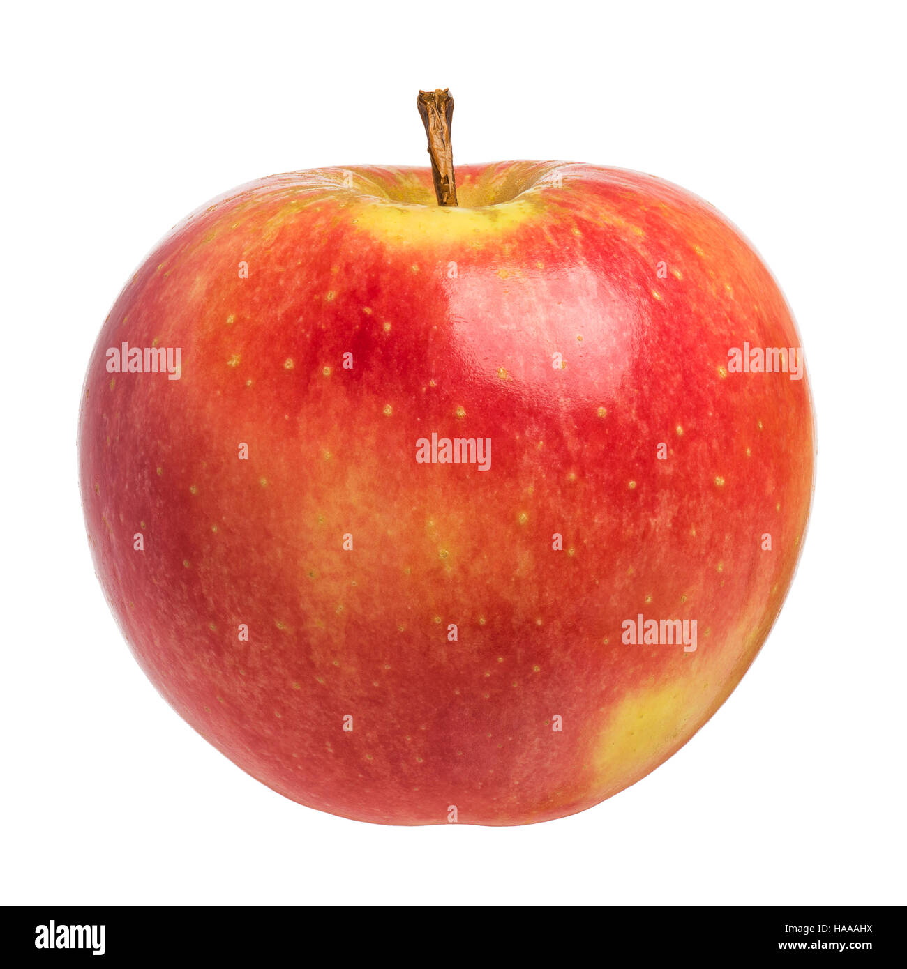 Single fresh apple on white Stock Photo - Alamy