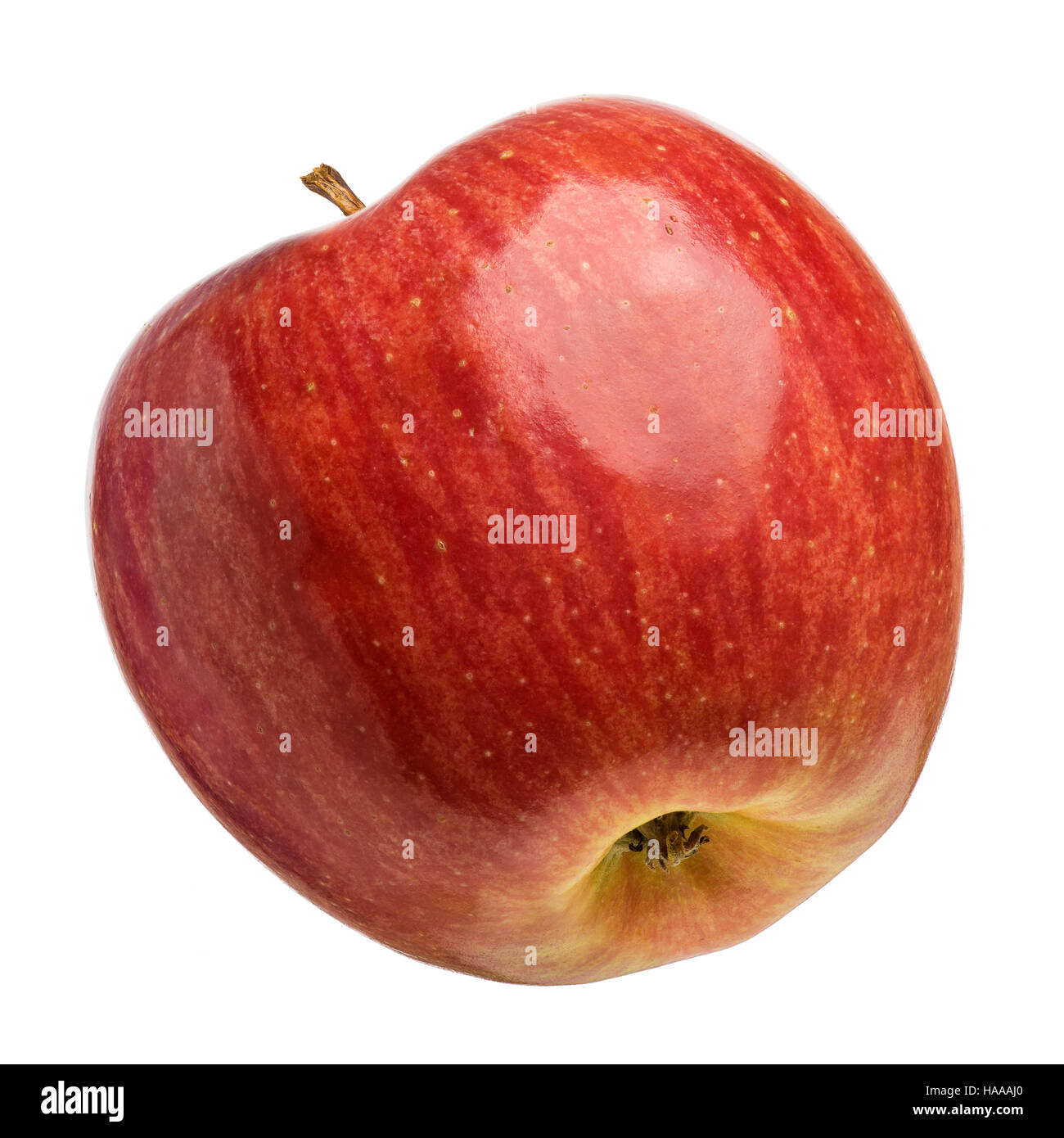 Single fresh apple on white Stock Photo - Alamy