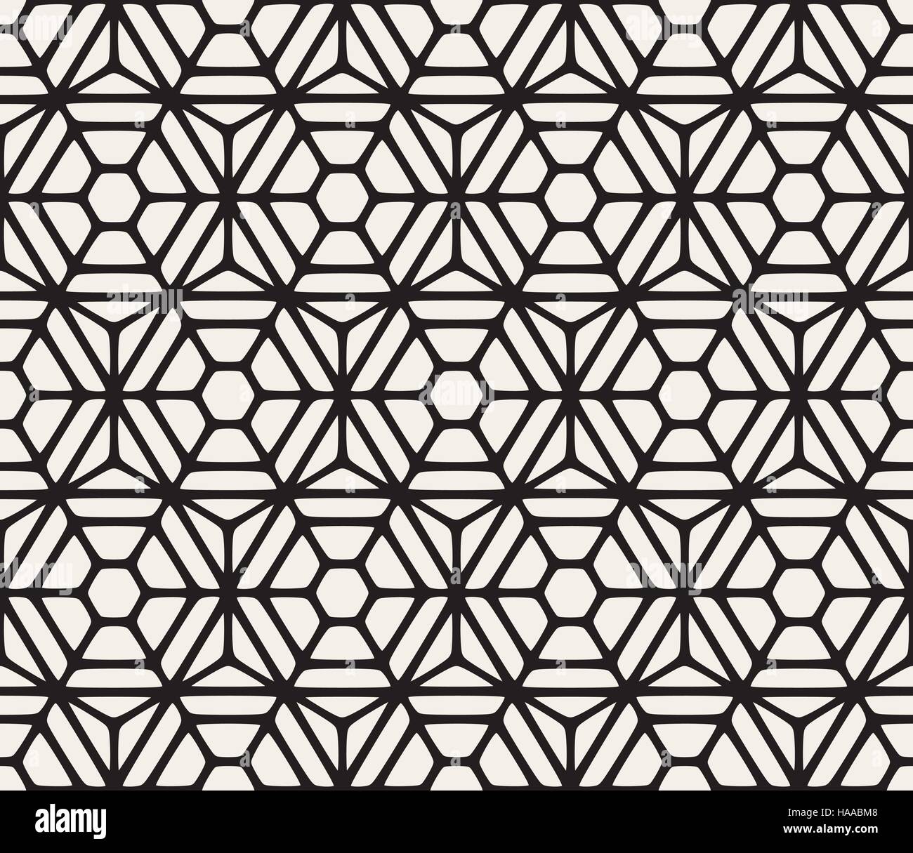 Vector Seamless Hexagon Rounded Grid Pattern Stock Vector Image & Art ...
