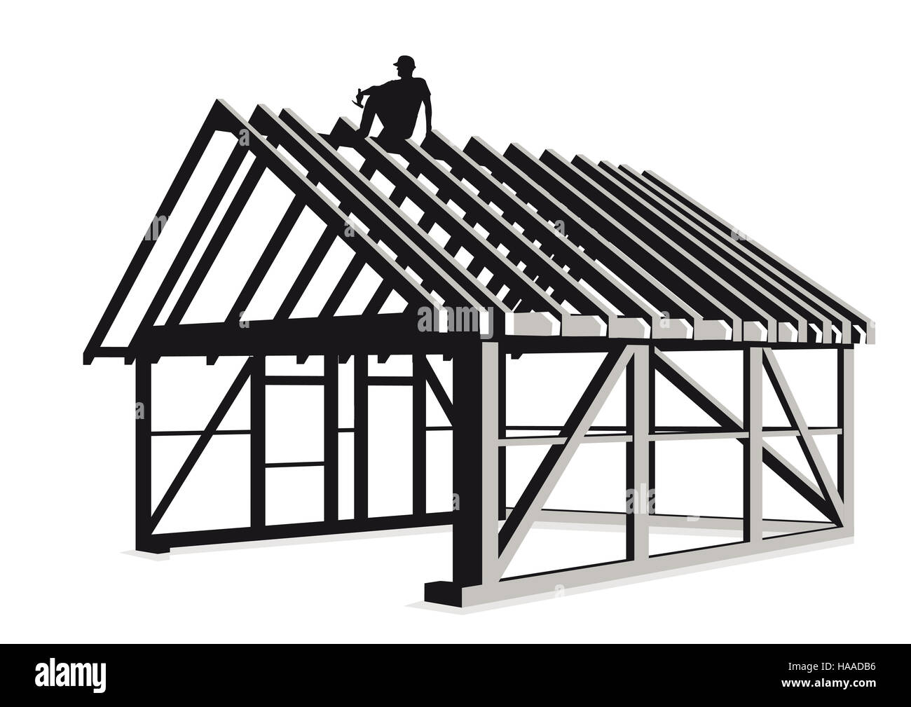 Carpenter and wood construction Stock Photo - Alamy