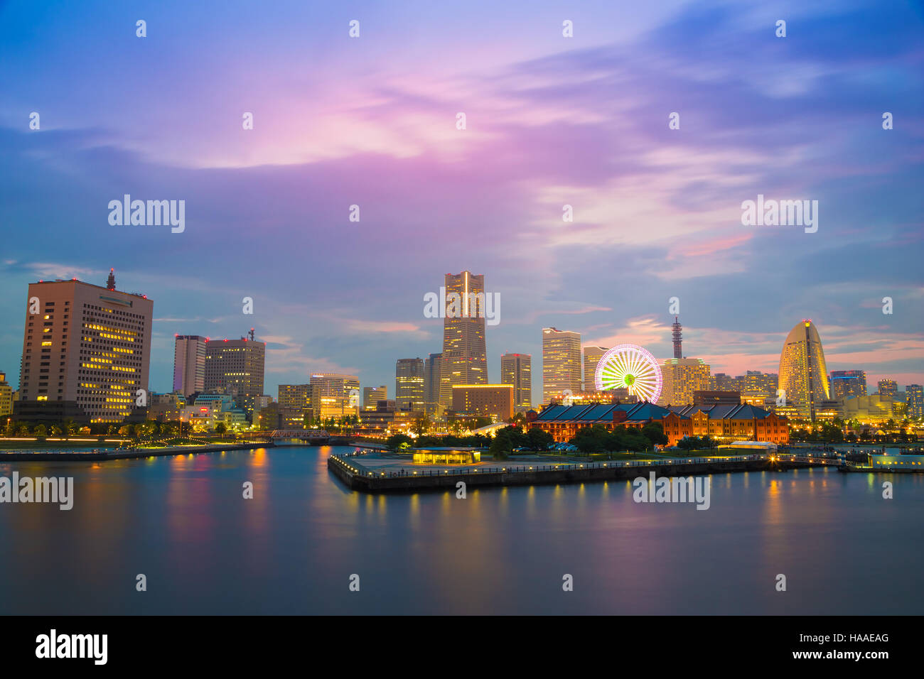 cityscape of Minato Mirai District, Yokohama, Japan Stock Photo - Alamy