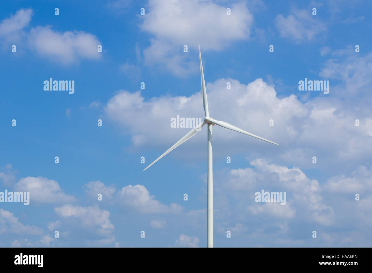 Wind Turbine in wind farm with cloud sky Stock Photo - Alamy