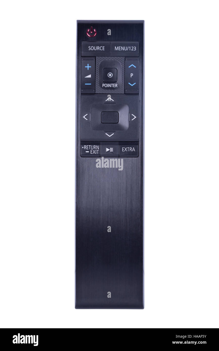 multimediaremote control isolated on white background Stock Photo - Alamy