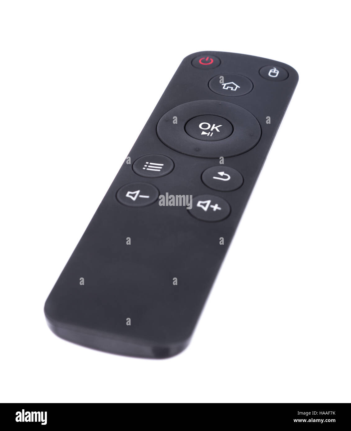 multimediaremote control isolated on white background Stock Photo - Alamy