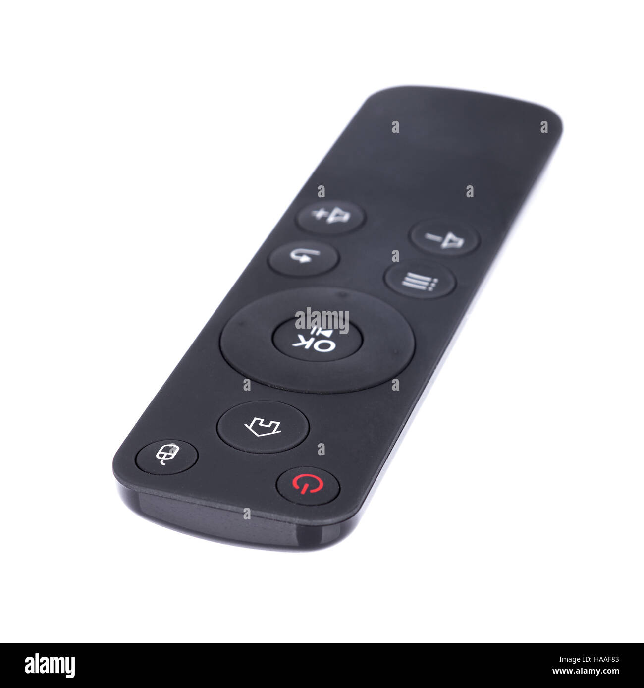multimediaremote control isolated on white background Stock Photo - Alamy