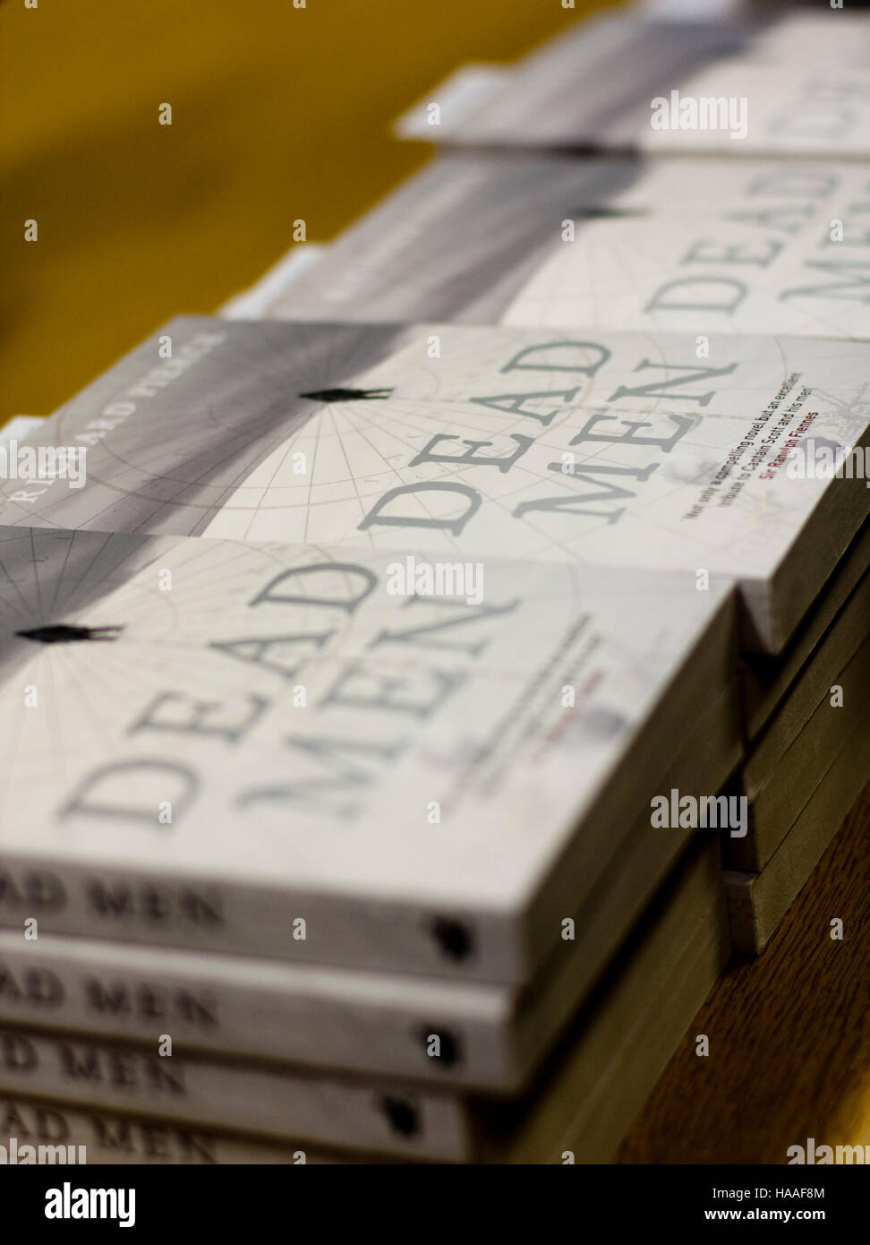 Stacks of the book Dead Men by Richard Pierce Stock Photo - Alamy