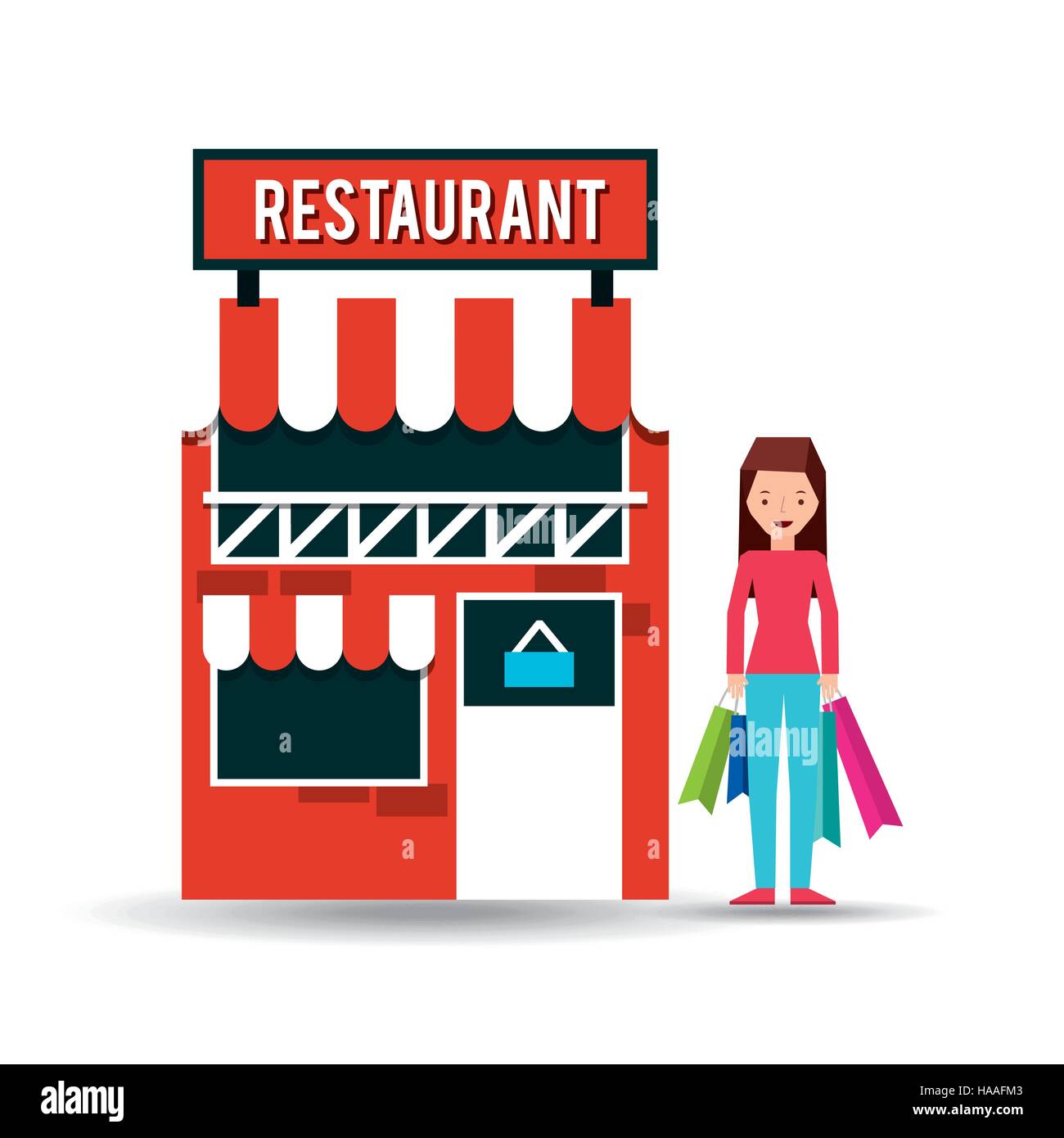 Asian young girl buying Stock Vector Images - Alamy