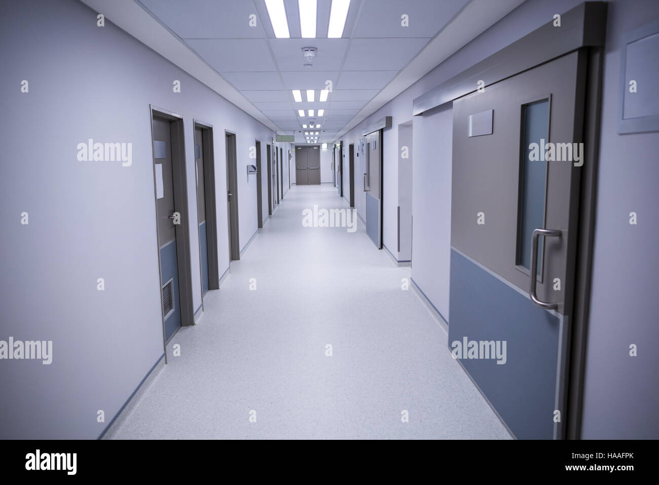 Hallway of a hospital Stock Photo - Alamy
