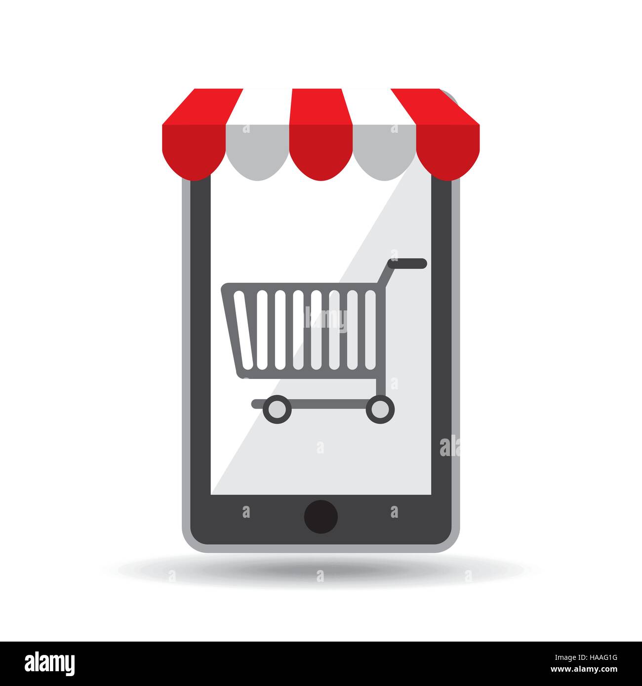 online shopping cart design vector illustration eps 10 Stock Vector ...