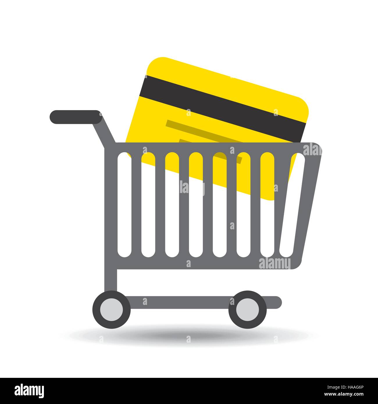 buying cart card bank design vector illustration eps 10 Stock Vector ...