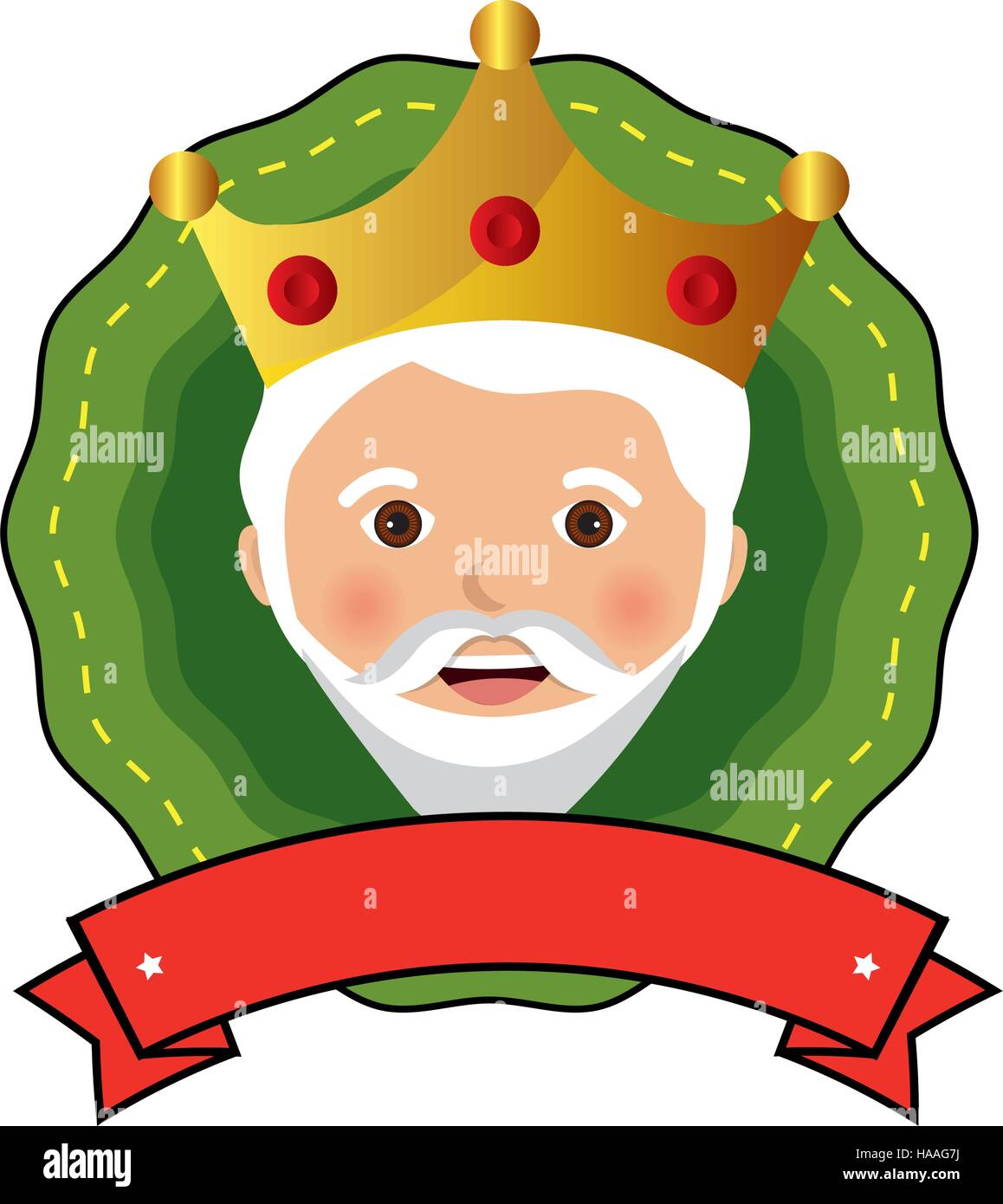 happy epiphany card manger character vector illustration design Stock ...