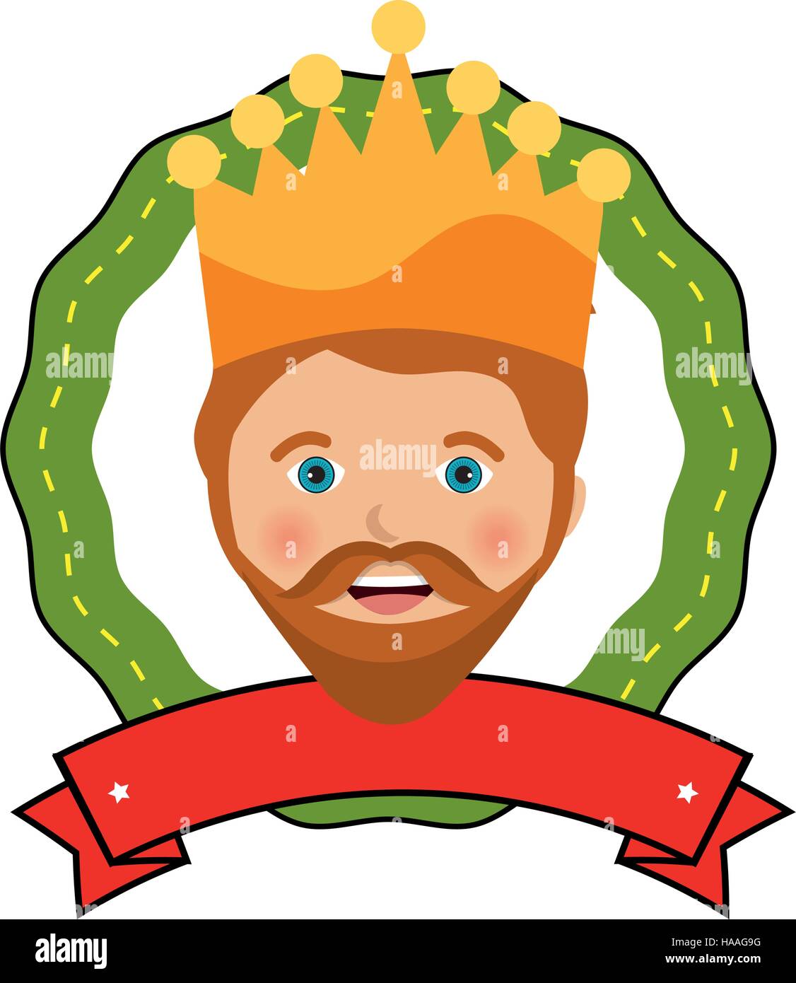 happy epiphany card manger character vector illustration design Stock ...