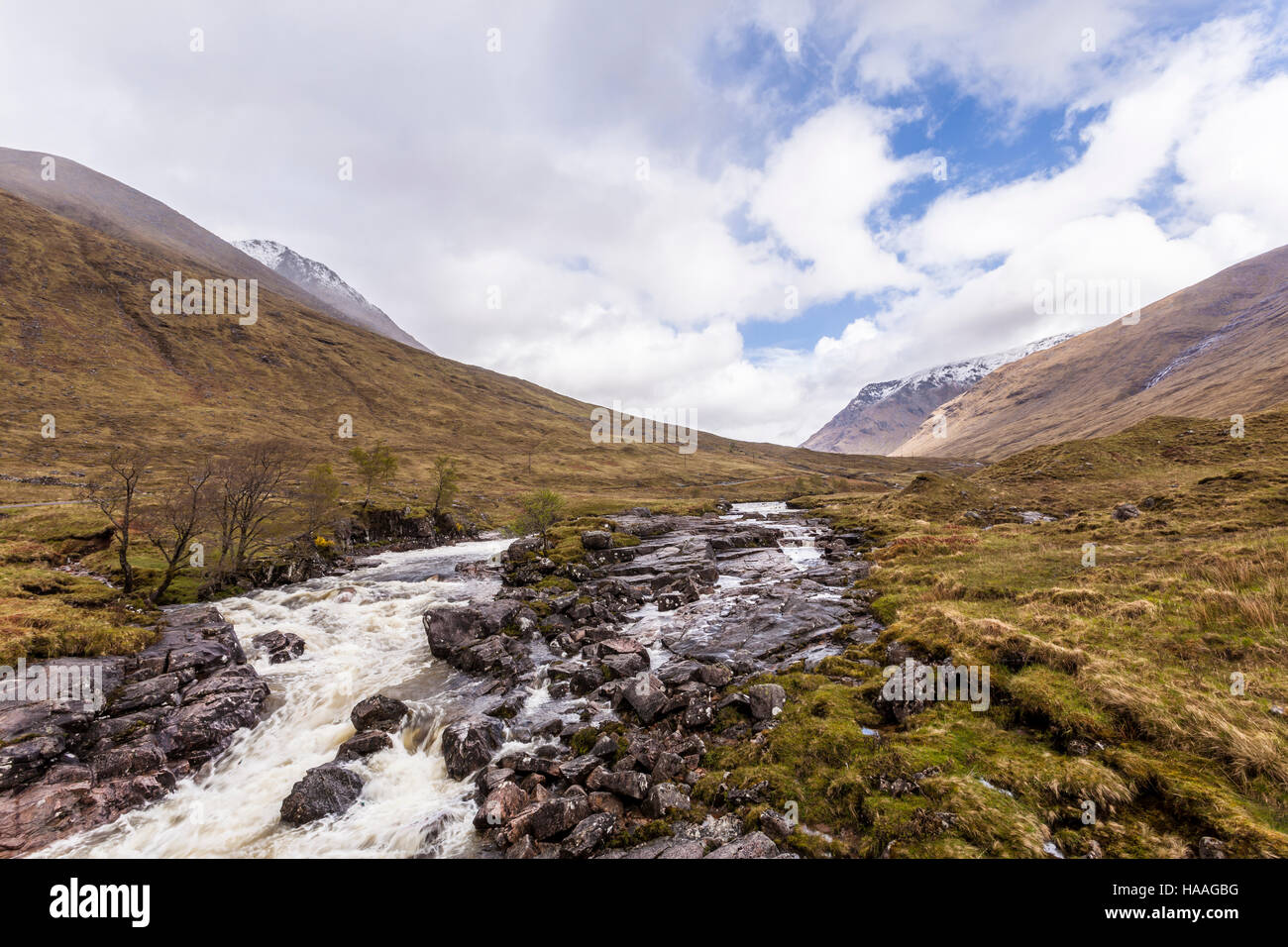 The river Etive flowing through Glen Etive Stock Photo - Alamy