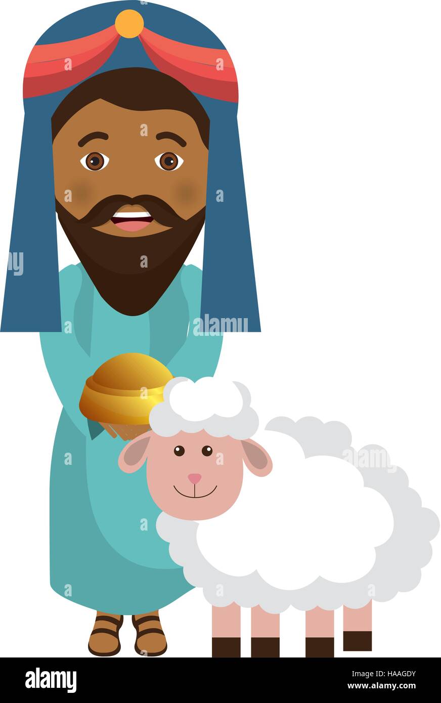 happy epiphany card manger character vector illustration design Stock ...