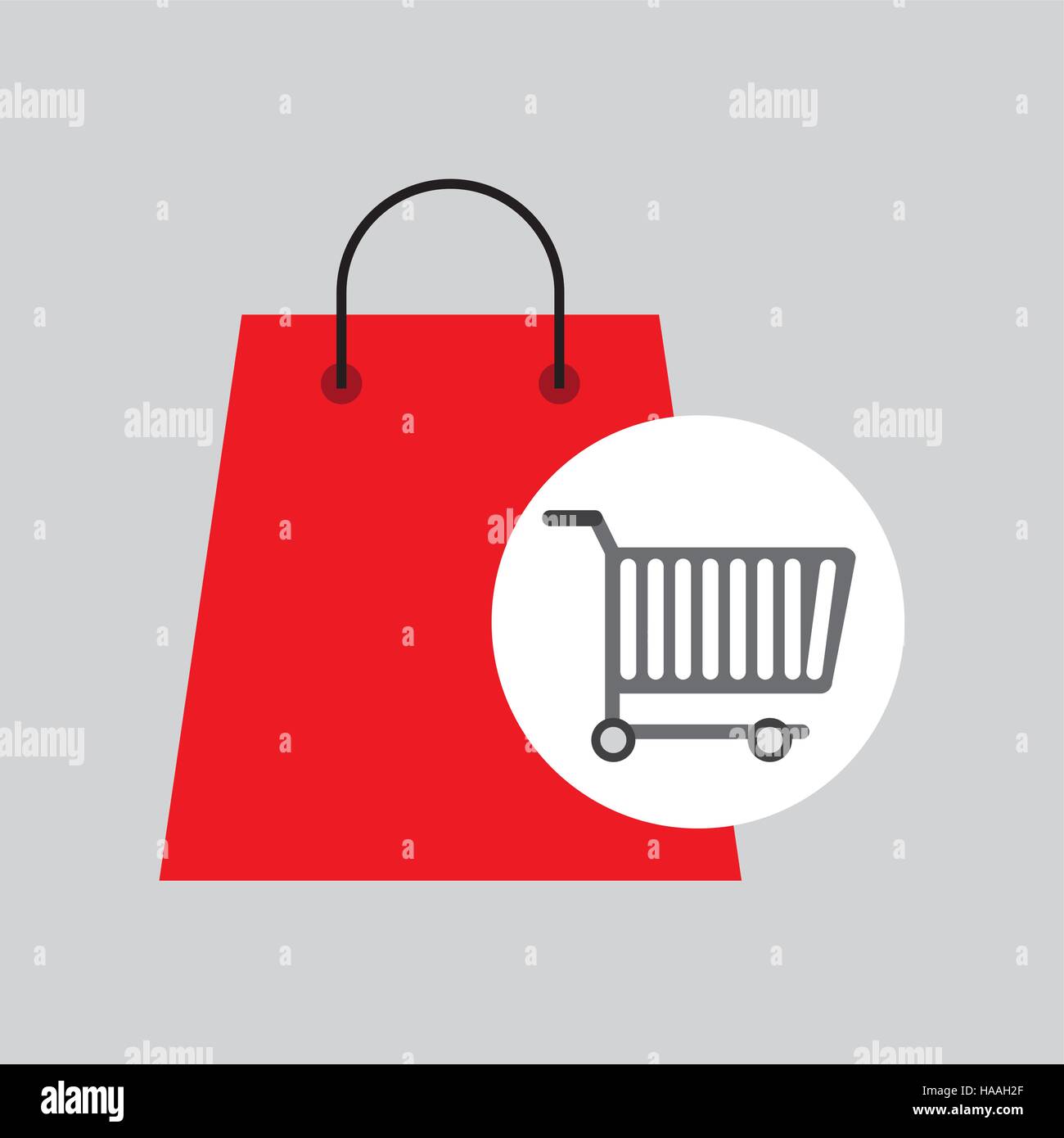buying cart bag present design vector illustration eps 10 Stock Vector ...