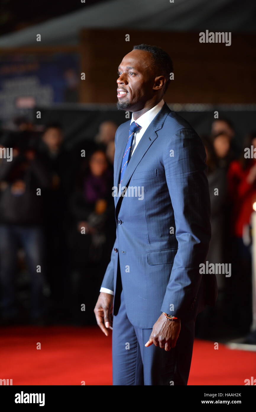 Usain Bolt attending the 'I Am Bolt' World Premiere at Odeon Leicester ...