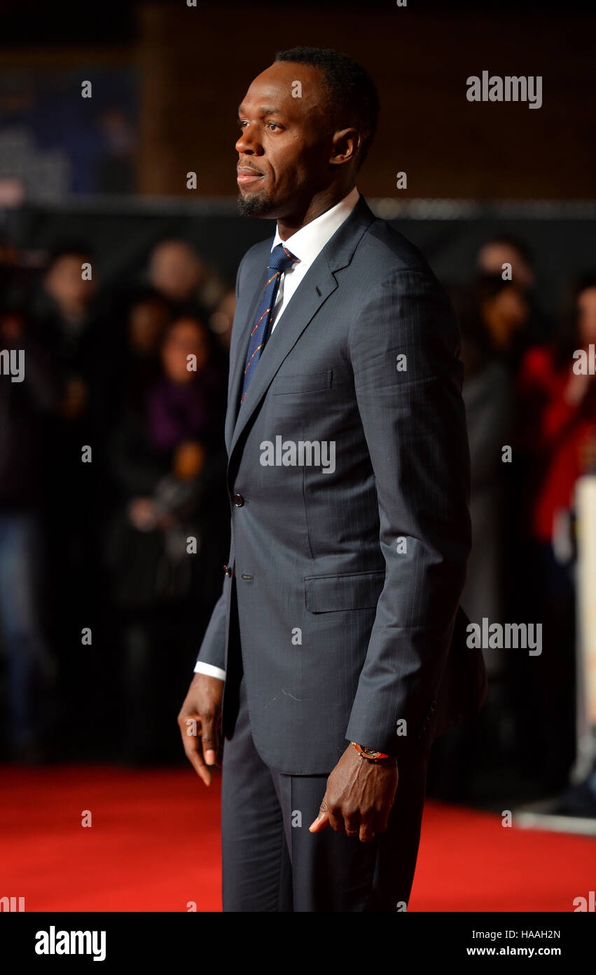 Usain Bolt attending the 'I Am Bolt' World Premiere at Odeon Leicester ...