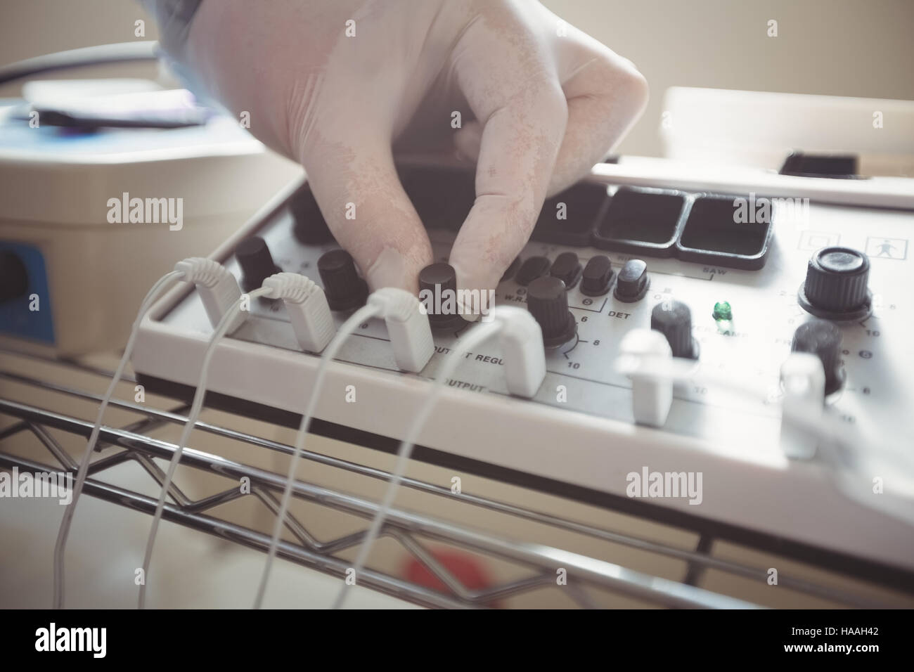 Close-up of electro stimulation device Stock Photo - Alamy
