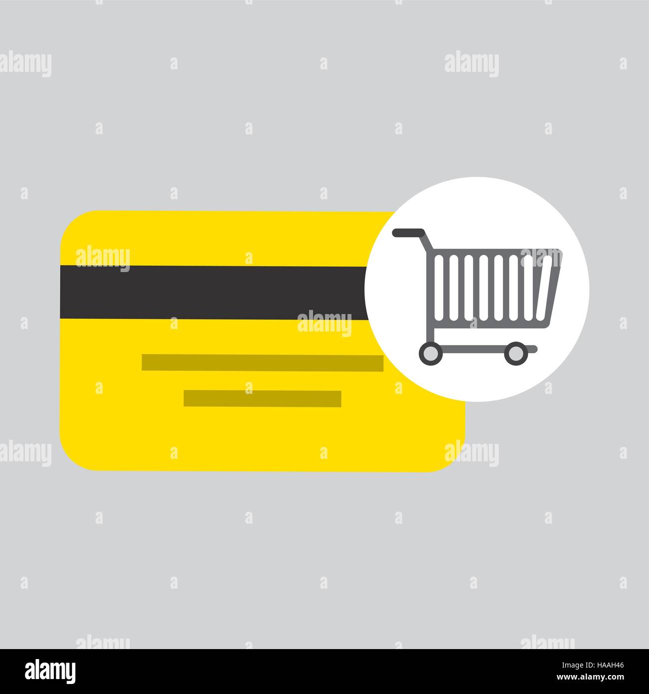 buying cart card bank design vector illustration eps 10 Stock Vector ...