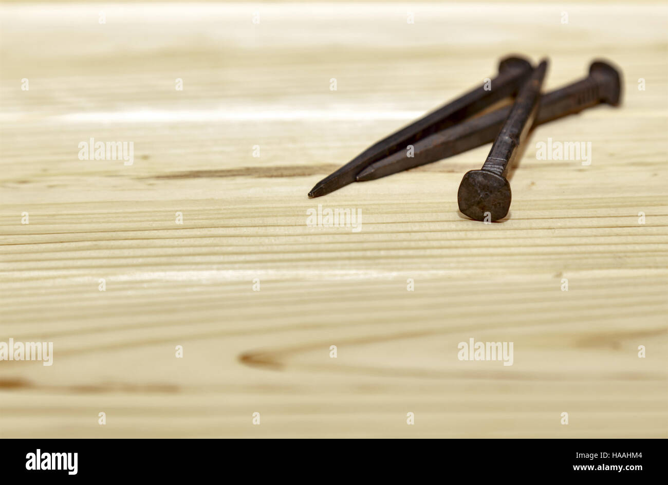 Handmade nails carpenter Stock Photo - Alamy