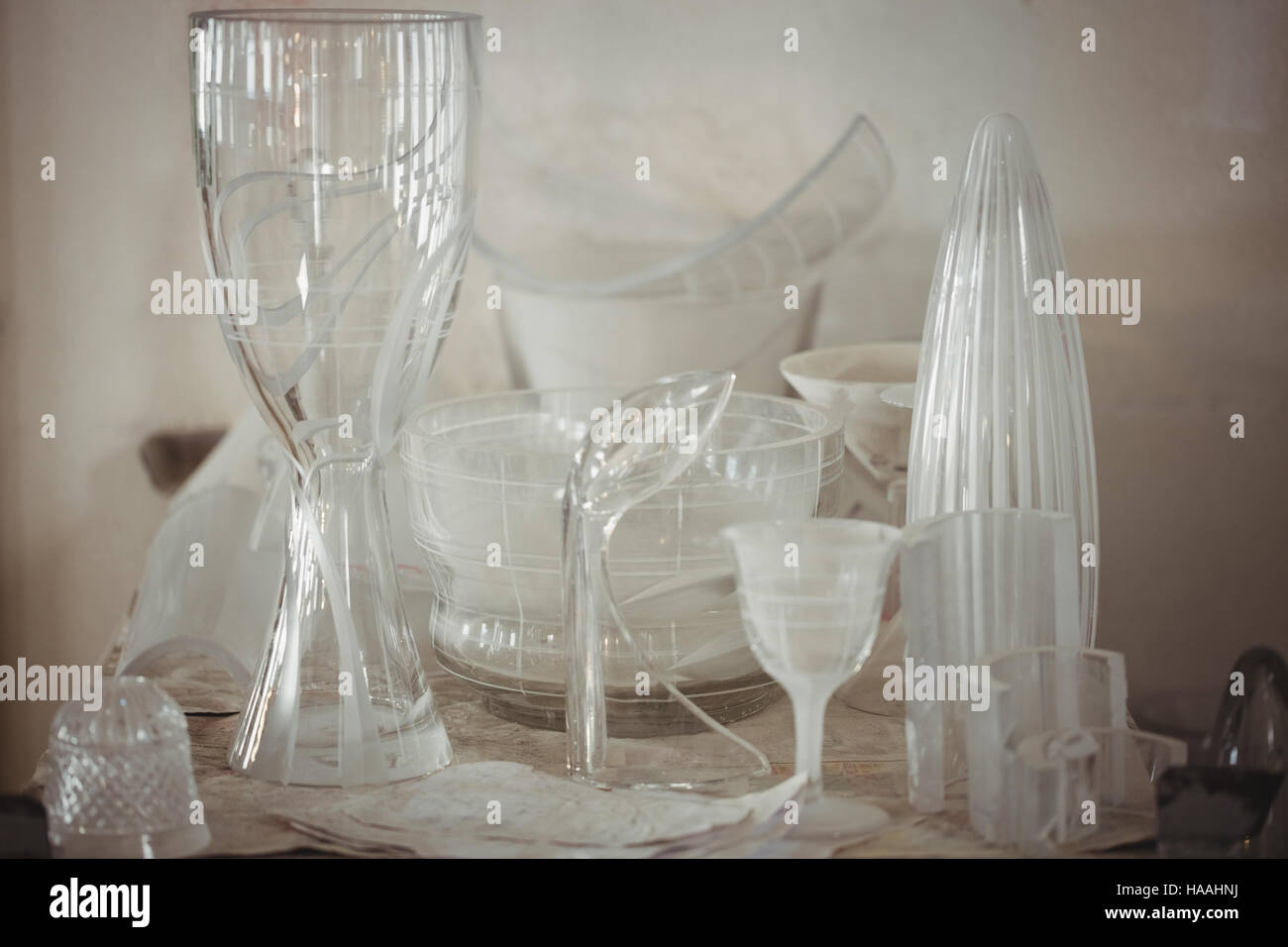 Close-up of glassware Stock Photo - Alamy