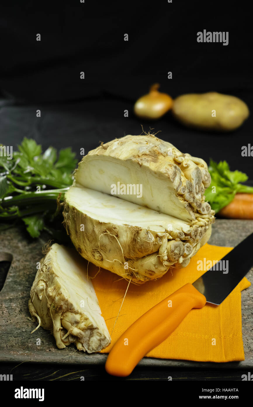 Celery root celeriac source vitamine hi-res stock photography and ...