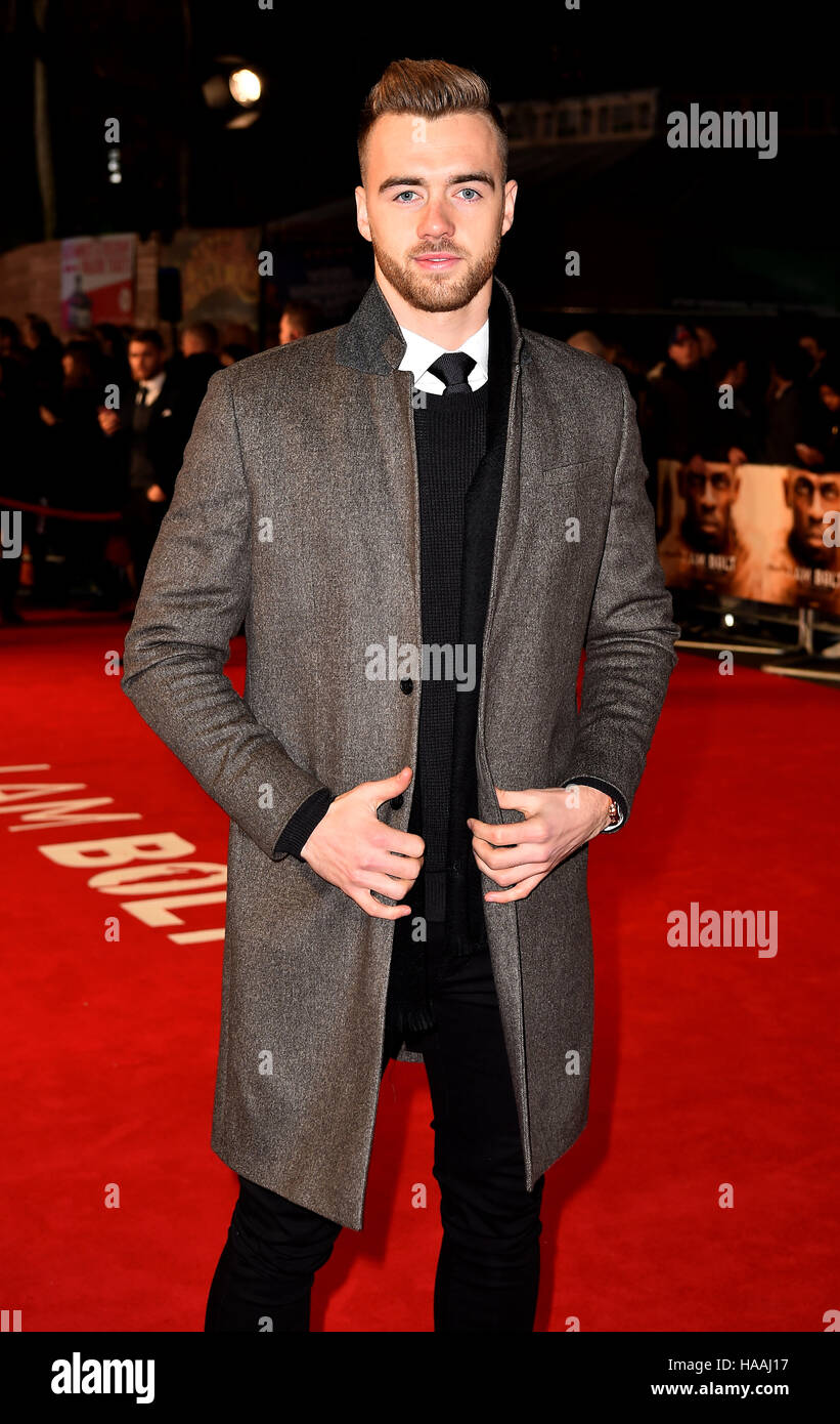 Callum Chambers attending the 'I Am Bolt' World Premiere at Odeon ...