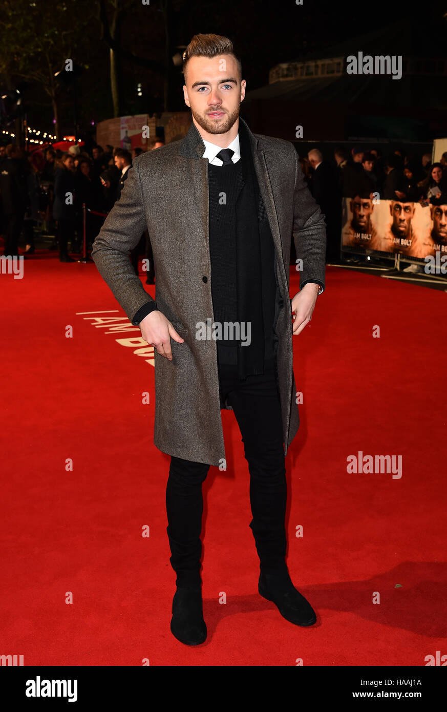 Callum Chambers attending the 'I Am Bolt' World Premiere at Odeon ...