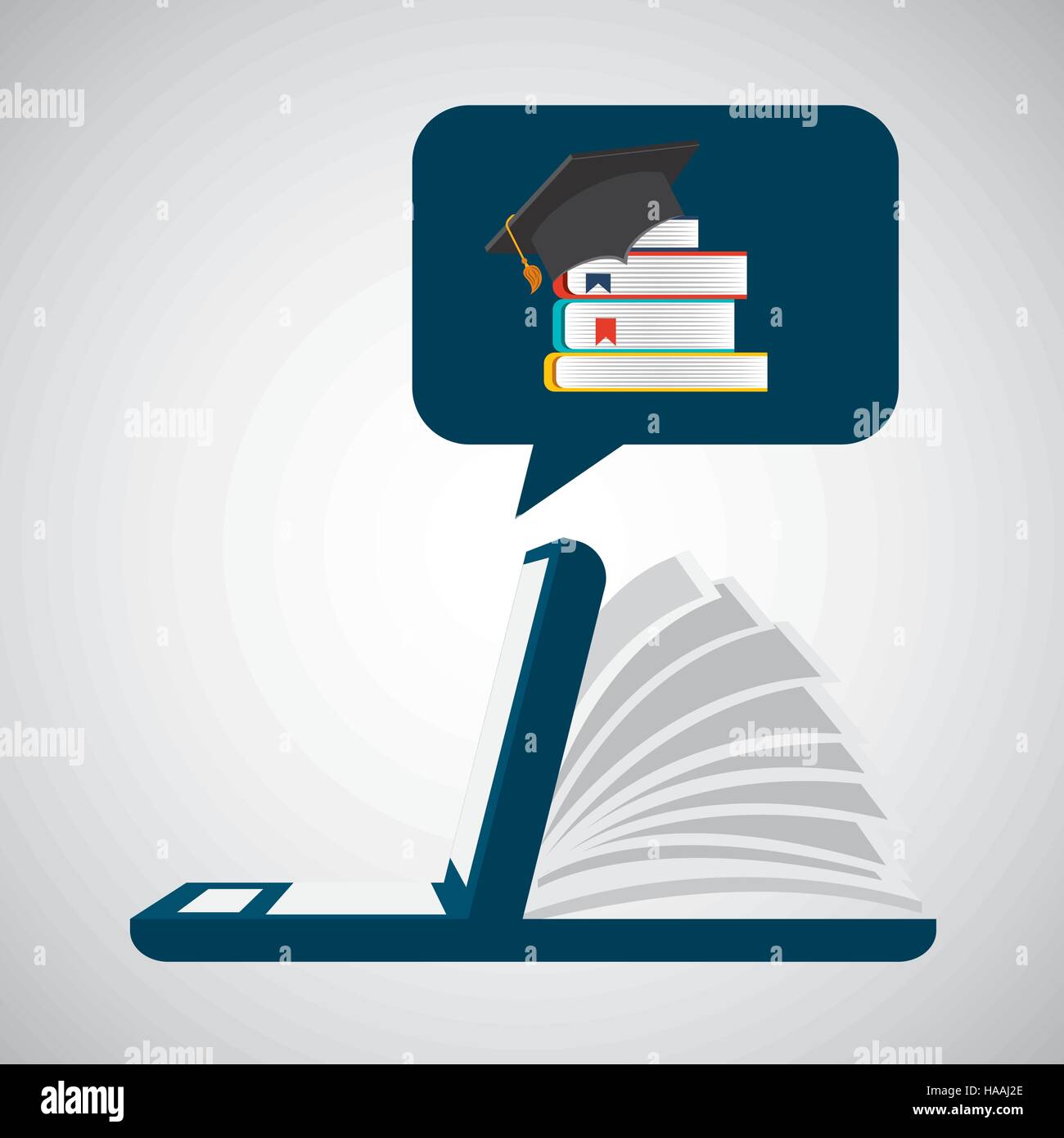 online learning library education vector illustration eps 10 Stock ...
