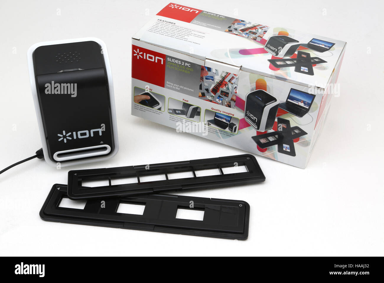 ION 2Pc 35MM And Film Scanner With Holders Stock Photo - Alamy