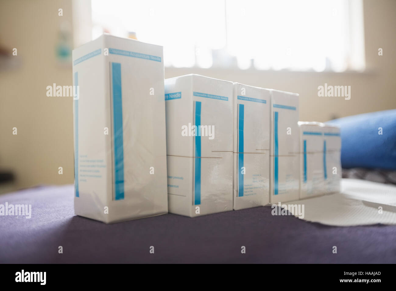 Close-up of dry needle boxes Stock Photo - Alamy