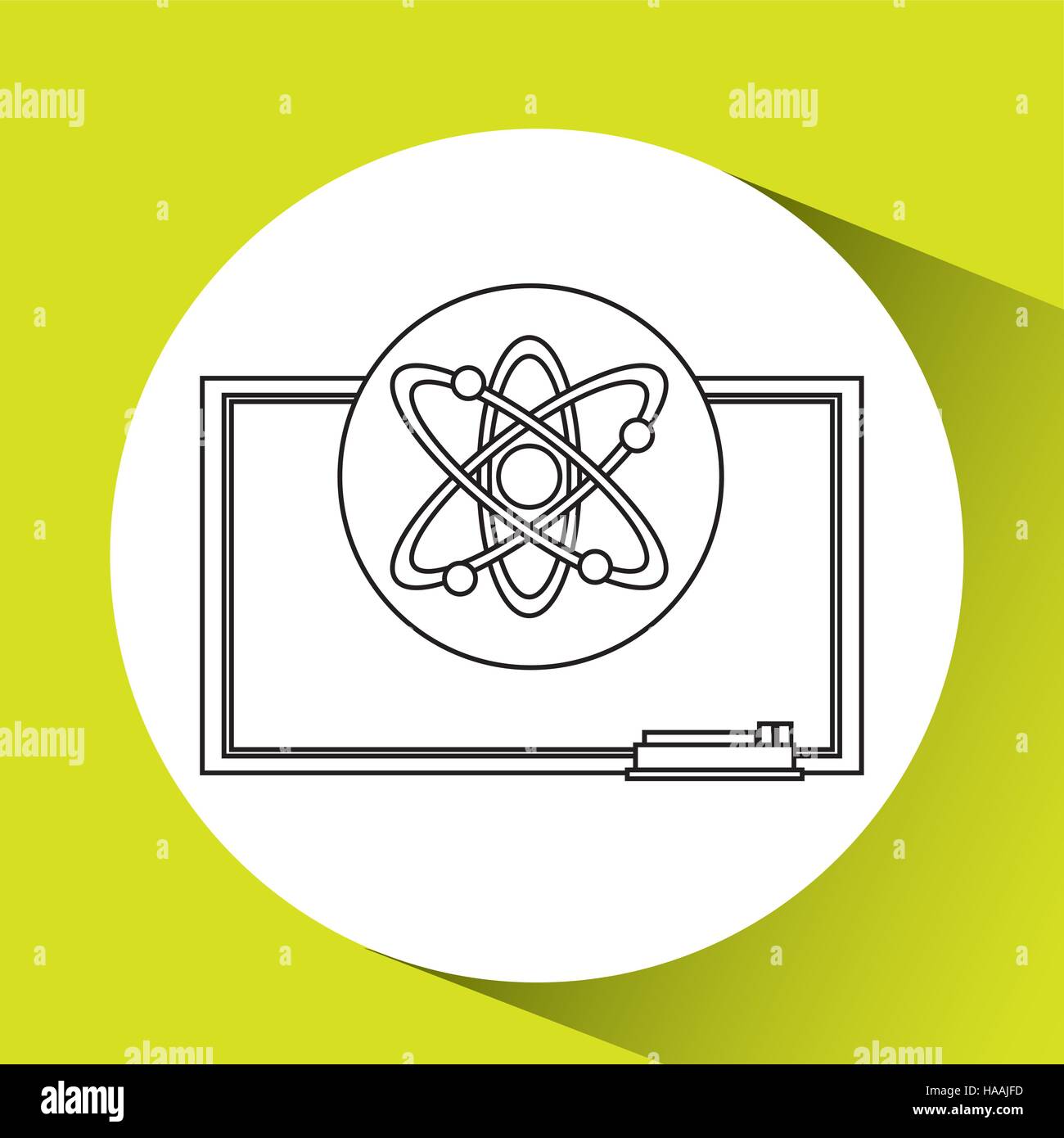 education concept blackboard physics vector illustration eps 10 Stock ...