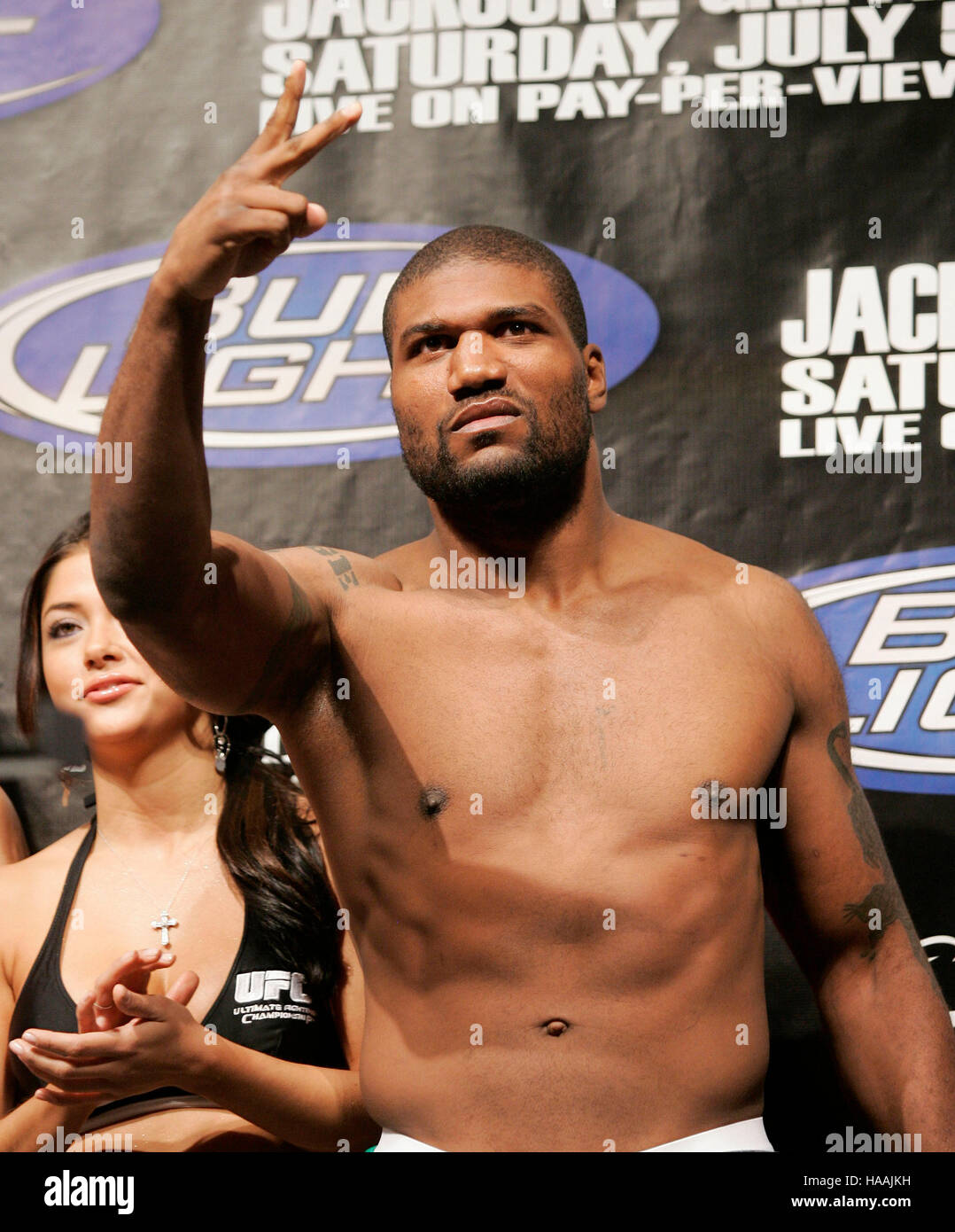 Quinton "Rampage" Jackson during the weigh-ins for UFC 86 at the ...