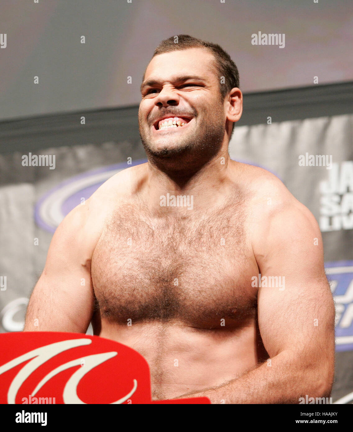 Gabriel Gonzaga during the weigh-ins for UFC 86 at the Mandalay Bay ...