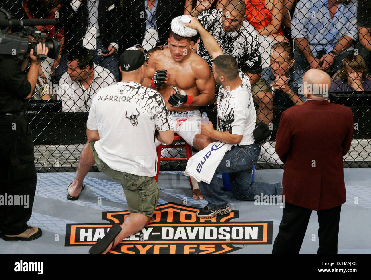 Tyson Griffin in his corner during UFC 86 at the Mandalay Events Center ...